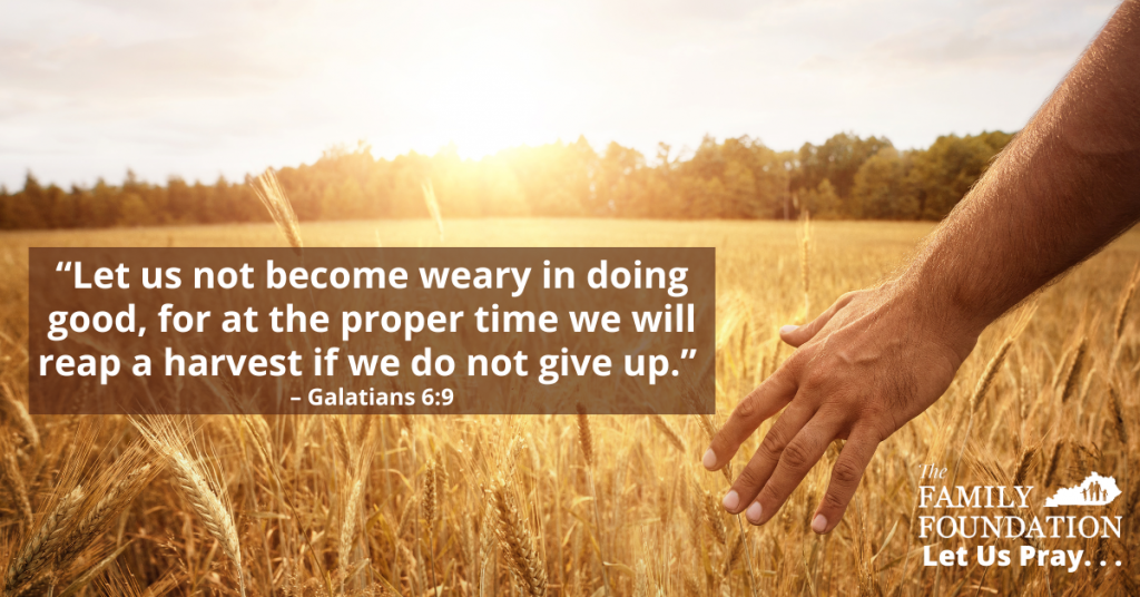 Let Us Pray: Not All is Lost - The Family Foundation in Kentucky