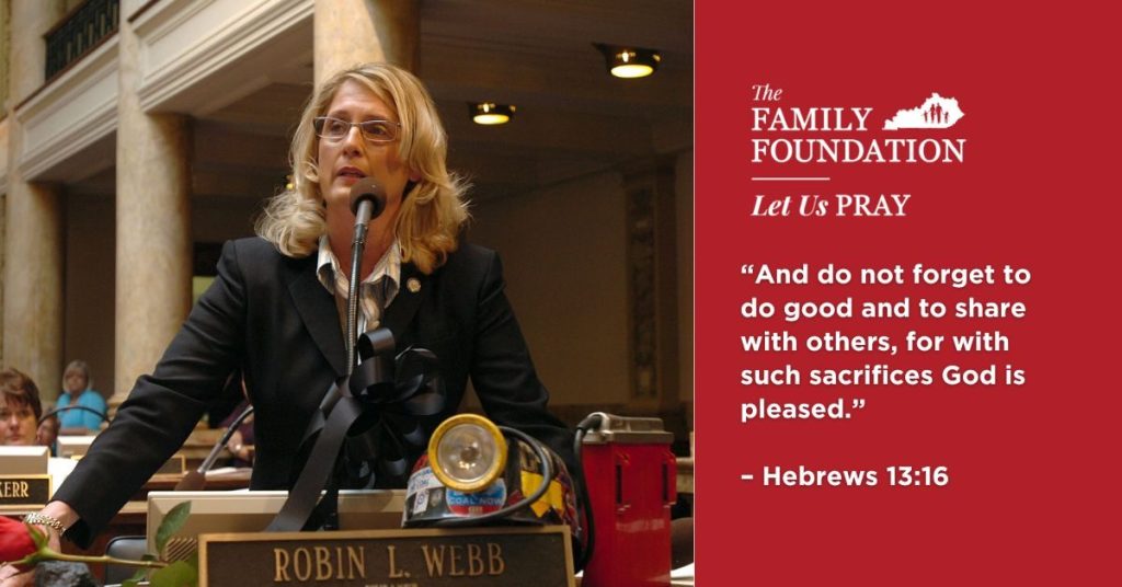 Let Us Pray: KY Senator Robin Webb Leaves Democratic Party, Joins the ...