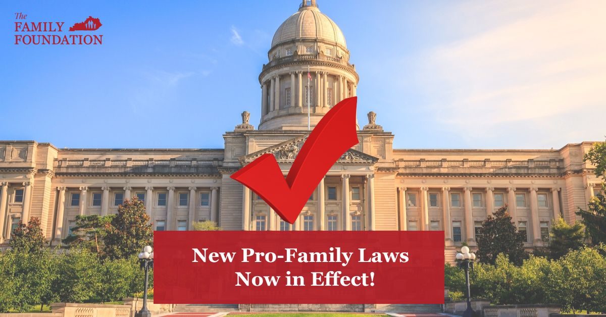 Important Pro-Family Bills from 2025 General Assembly Now In Effect - The Family Foundation in ...